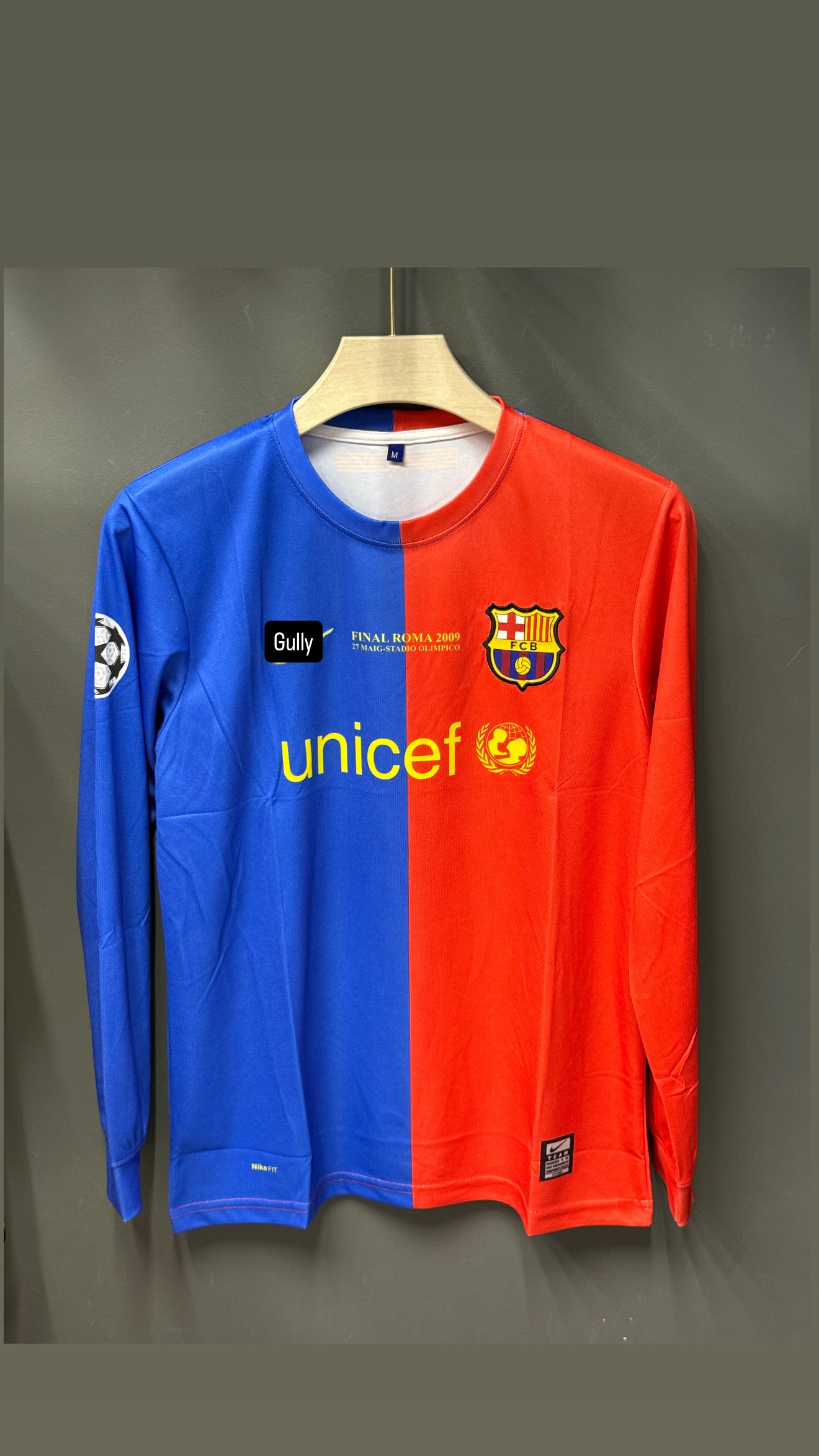 MESSI BARCELONA 2009 HOME KIT FULL SLEEV EMBROIDERY – Gully Sports India